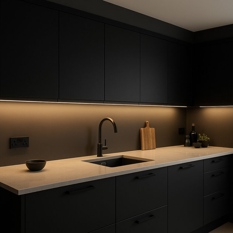 LED Strip Lighting in Kitchens: Where to Put It & How Bright 💡 (UK Guide)