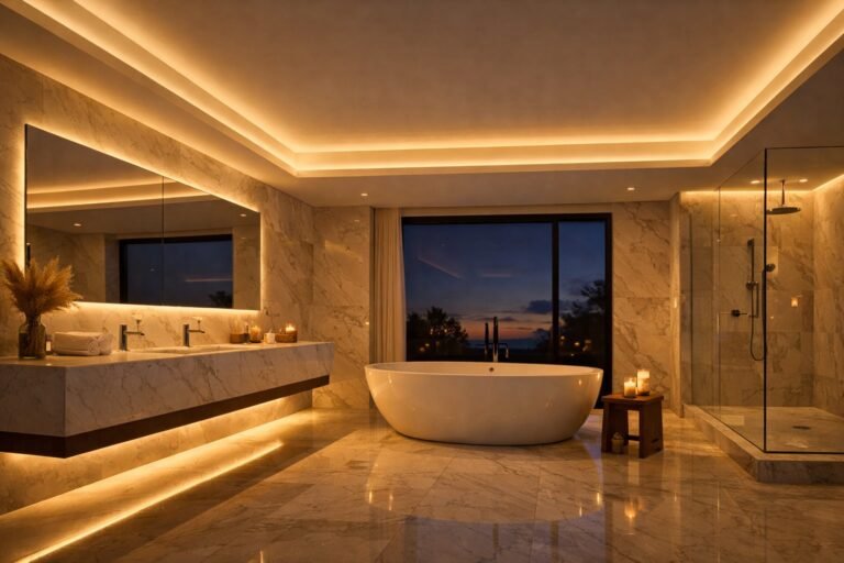 Bathroom LED Strip Lighting: Safe Installation, IP Ratings & Ideas