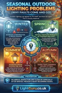 How to Fix Outdoor Lighting Faults: Tripping, Water & Wiring Problems
